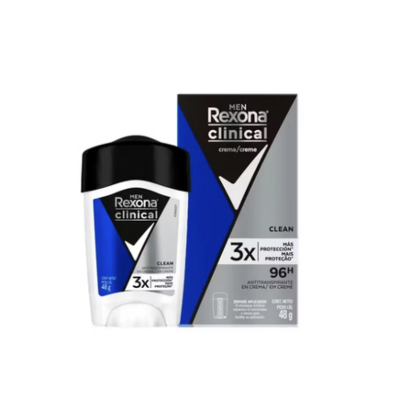 Pack X 2 Rexona Clinical Men 48 gramos