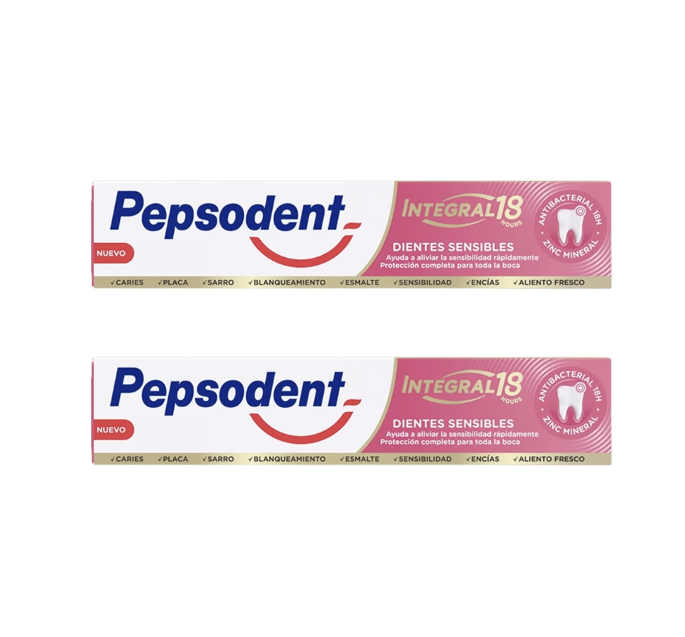 Pack X 2 Pasta Dental Pepsodent Dientes Sensibles